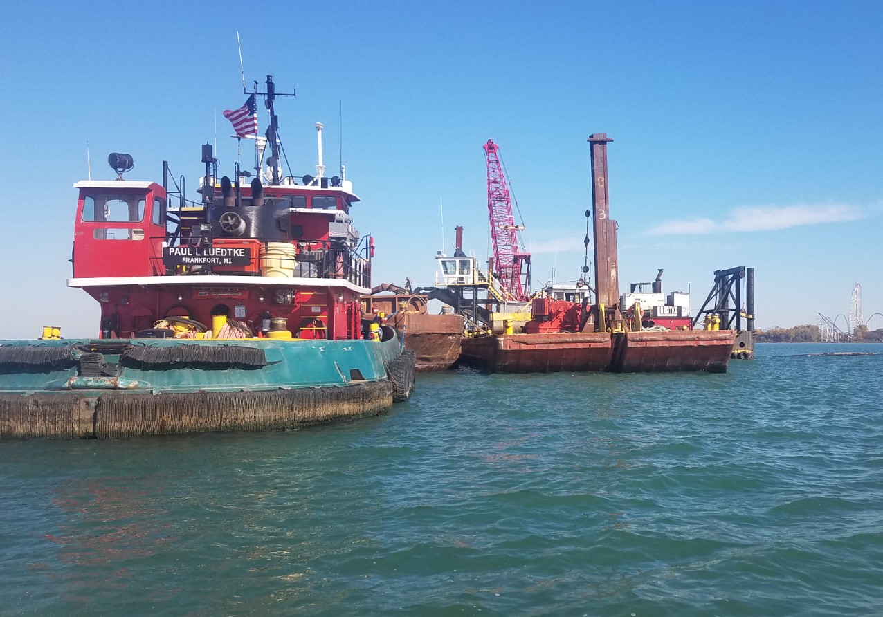 PHOTO of the Sandusky Harbor dredging works - Dredging Today