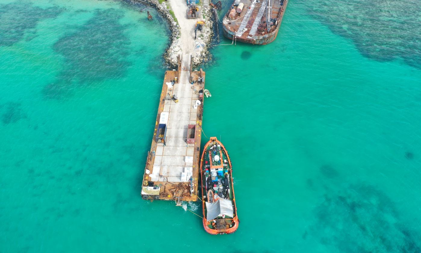 VIDEO: Tuvalu coastal adaptation project by Hall Contracting - Dredging ...