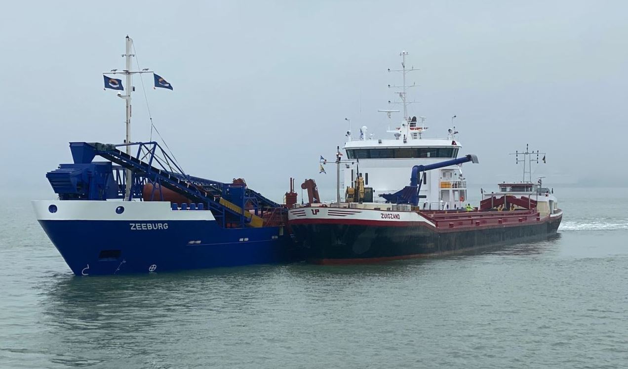 PHOTO UPDATE: New TSHD Zeeburg on her first ever job - Dredging Today