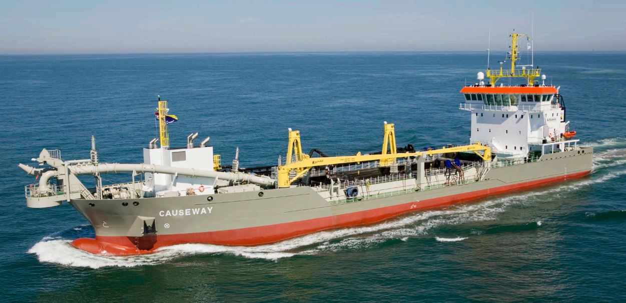 Boskalis' dredger Causeway arrives in Stornoway - Dredging Today