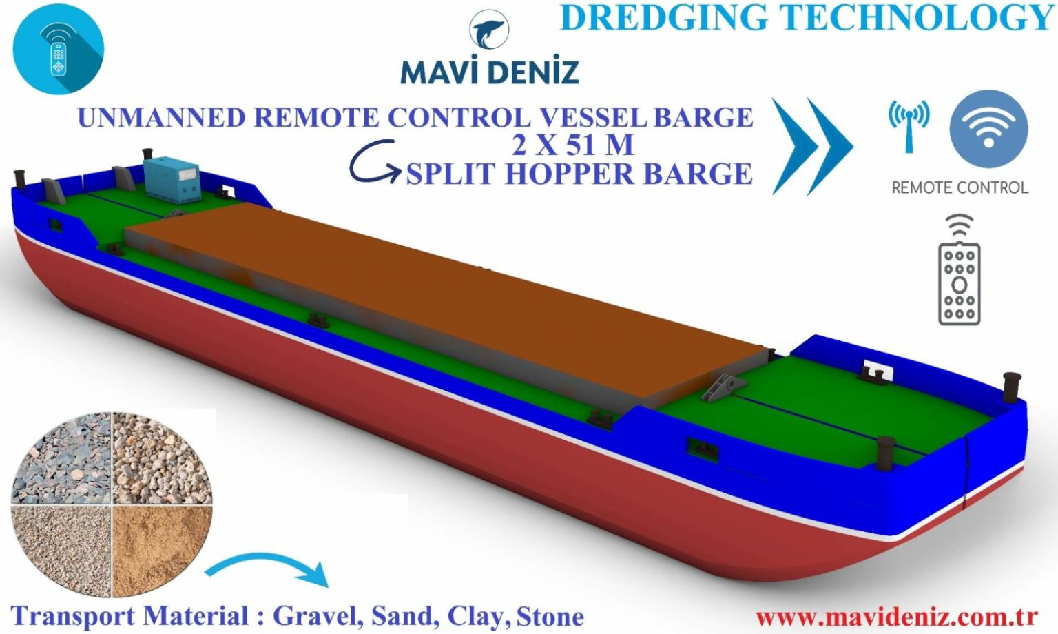 Mavi Deniz builds two split hopper barges for Danube River dredging ...