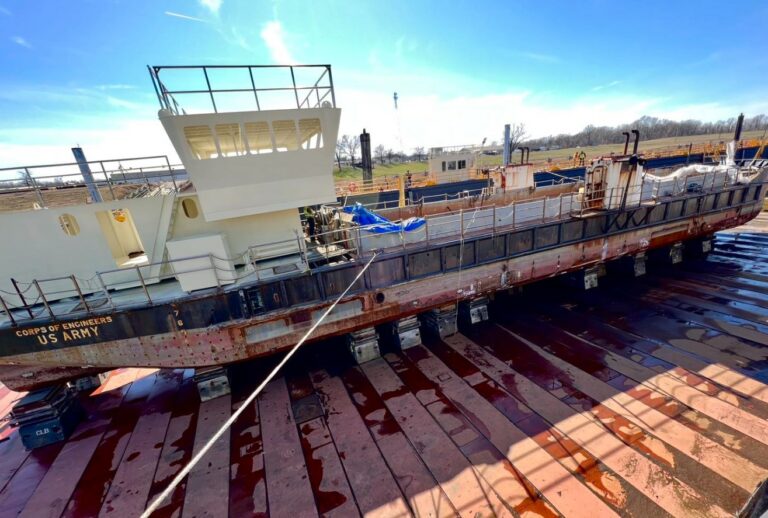 PHOTO: Dredge CURRITUCK floats again - Dredging Today