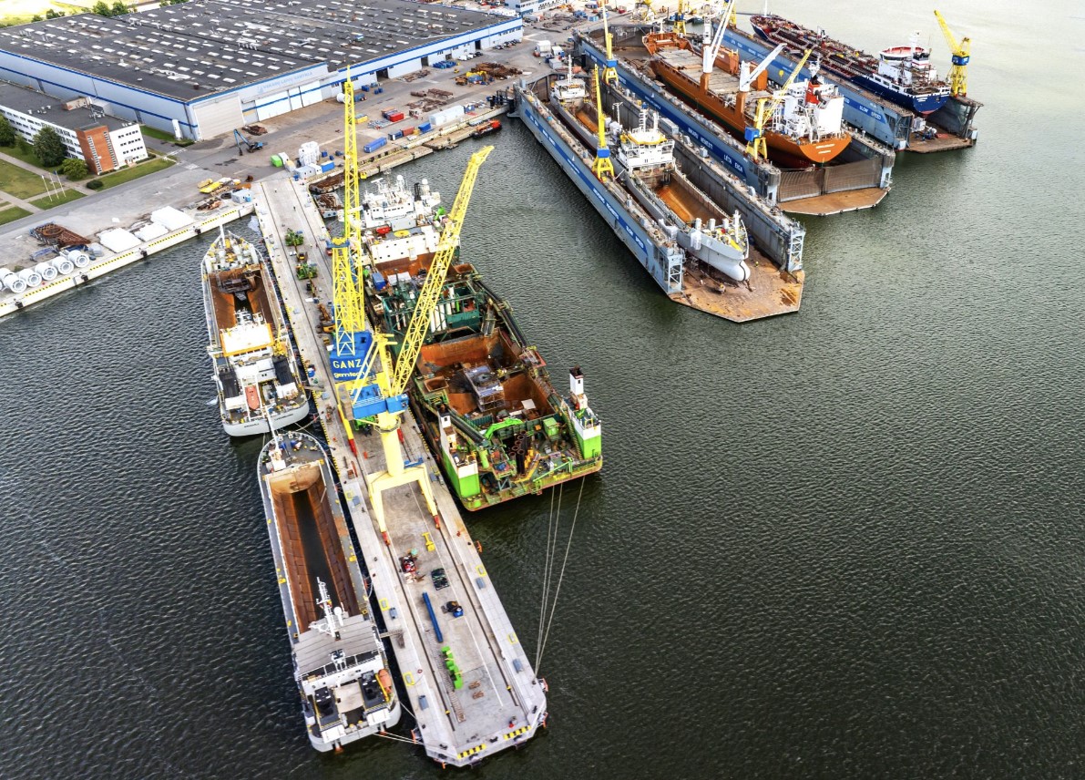 JDN hopper barges docked at the BLRT Repair Yards - Dredging Today